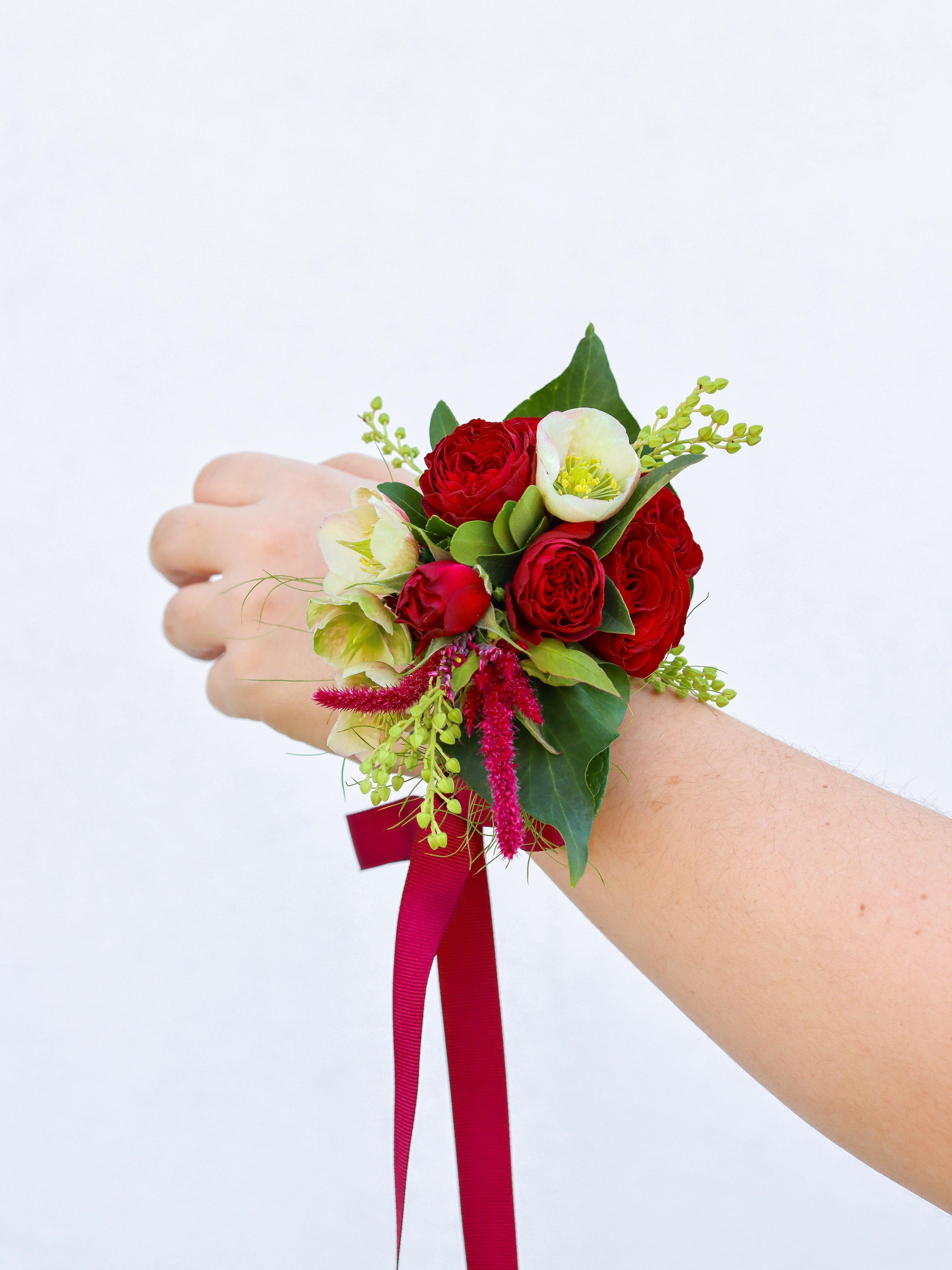 Ruby | Red Wrist Corsage | Formal & Event Flowers Melbourne – Ramble